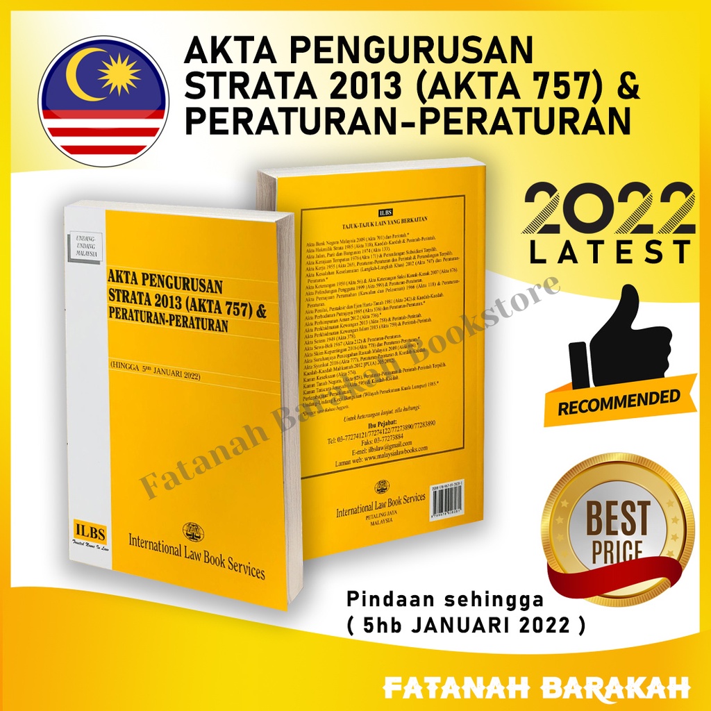 Akta Pengurusan Strata 2013 (Akta 757) & Peraturan-Peraturan (Hingga ...