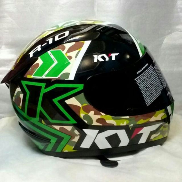 ORIGINAL KYT R10~ FULL FACE HELMET (DARK VISOR) | Shopee Malaysia