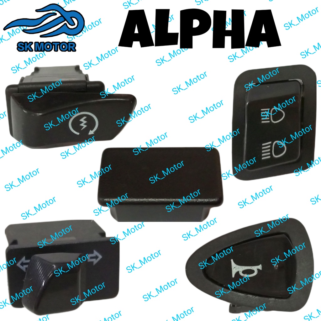 Honda WAVE ALPHA 110 CX V1 V2 FI Button Starter Horn Hi Low Signal ...