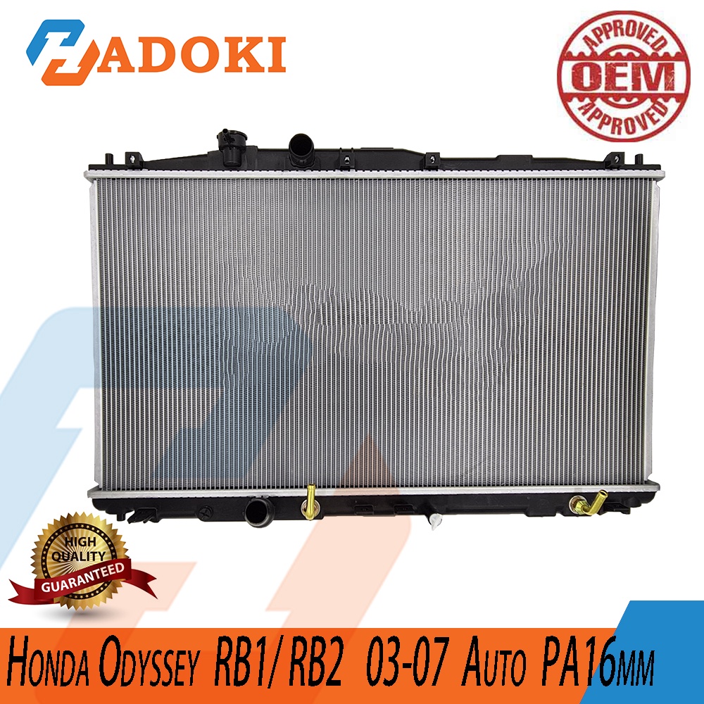 HONDA ODYSSEY RB1 / RB2 03-07' PA16MM AUTO HIGH QUALITY RADIATOR ASSY ...