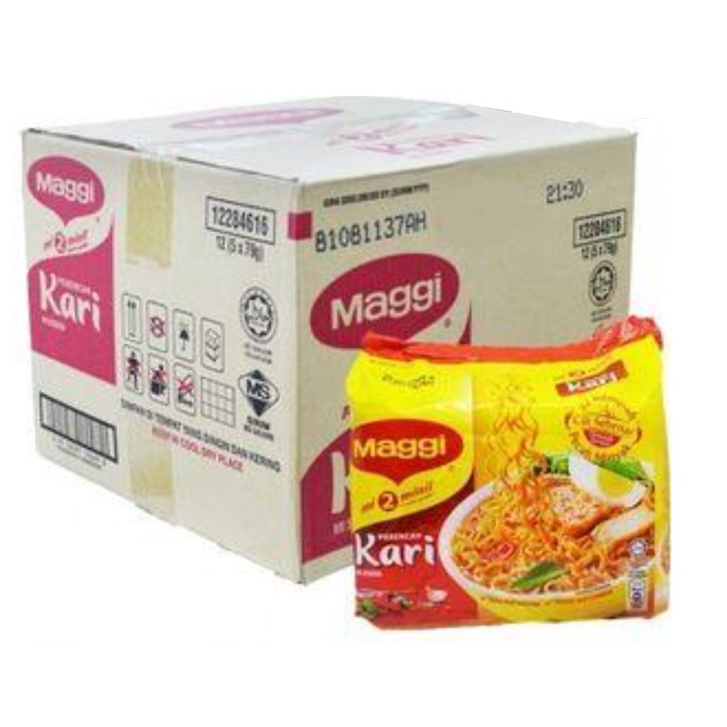 Maggi Kari 1 carton (60packs x 79g) | Shopee Malaysia