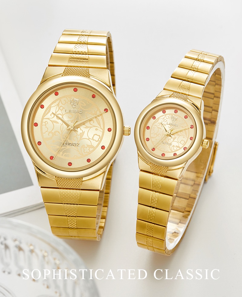 LIEBIG Quartz Watch Stainless Steel Couple Watch 30M Waterproof ...