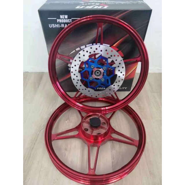 🔥READY STOCK 🔥Sport Rim Ushi Racing F510 Y15(Free Front Disc & Bearing ...