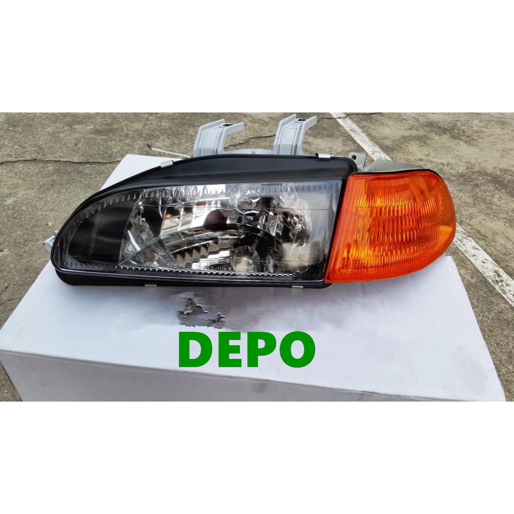 Honda Civic EG SR4 EG9 Head Light Spoon Lamp Lampu Depan 92-95 Black ...