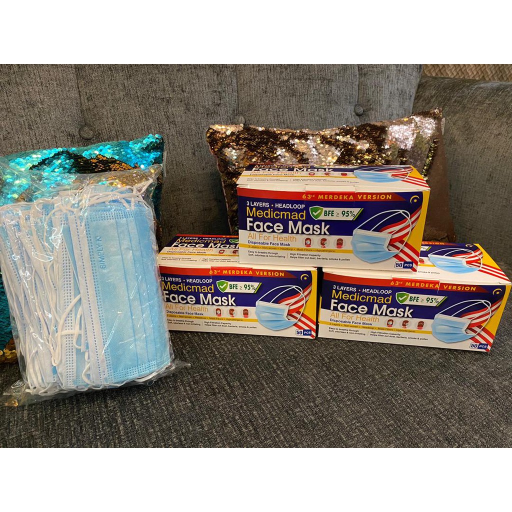 Limited Edition Merdeka Headloop Face Mask 3 ply Exclusive For Hijab ...