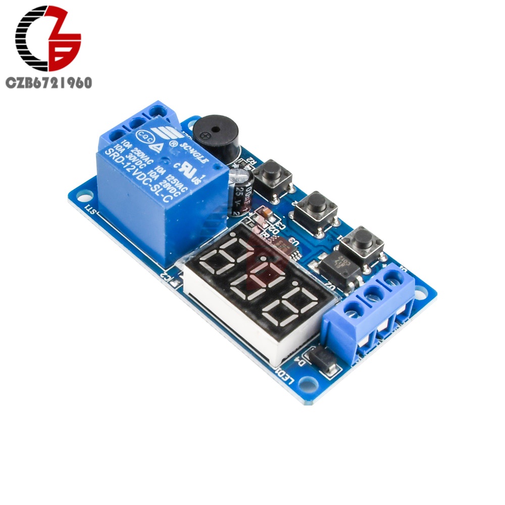 Preorder Digital Led Display Time Delay Relay Module Board Dc 12v