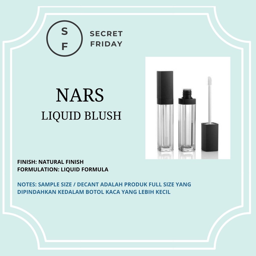 Nars LIQUID BLUSH ORGASM/DOLCE VITA/TORRID 1ml & 3ml | Shopee Malaysia