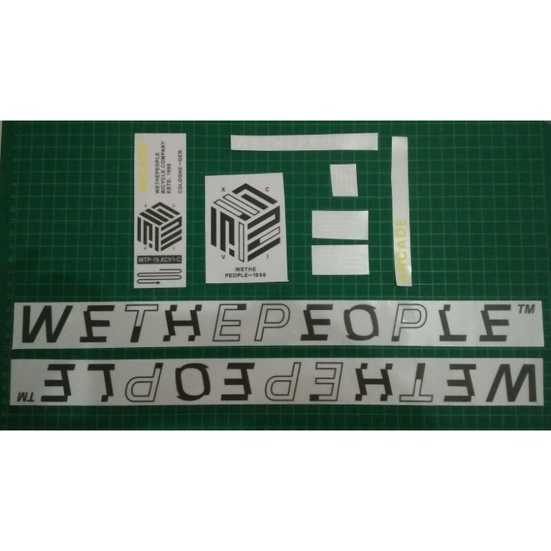 BMX WTP Arcade 21 Decal Transparent Sticker Complete FF+Handle ...