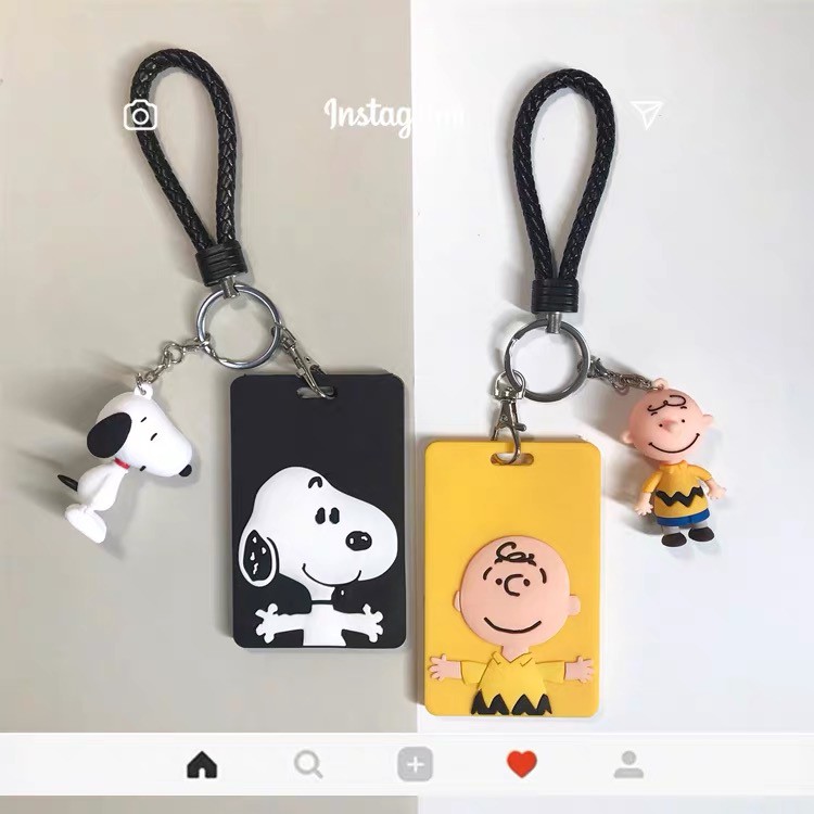 Charlie Snoopy Soft Shell Card Holder Key Card Holder gogoro Card ...