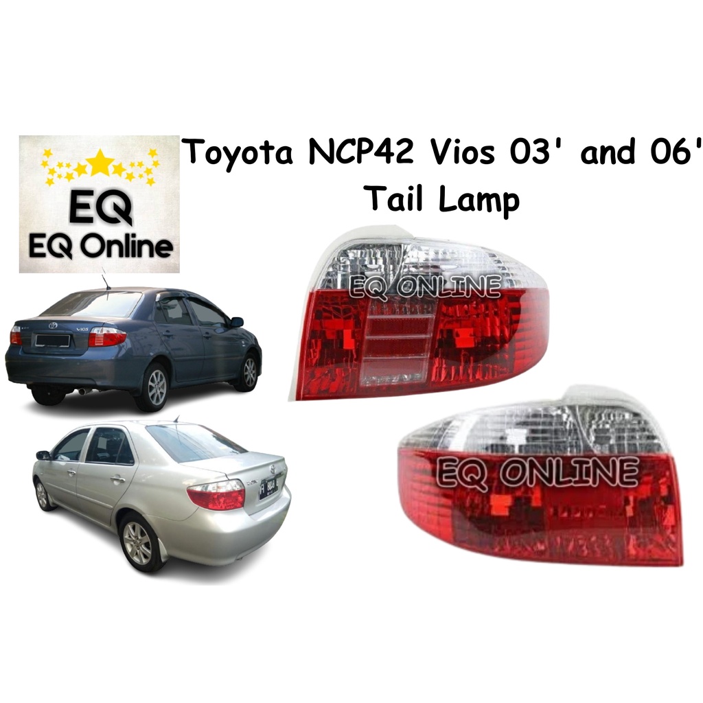 Toyota Vios NCP42 Tail Lamp 2003 and 2006 model TAIWAN MADE Lampu Belakang 2004 2005 | Shopee ...