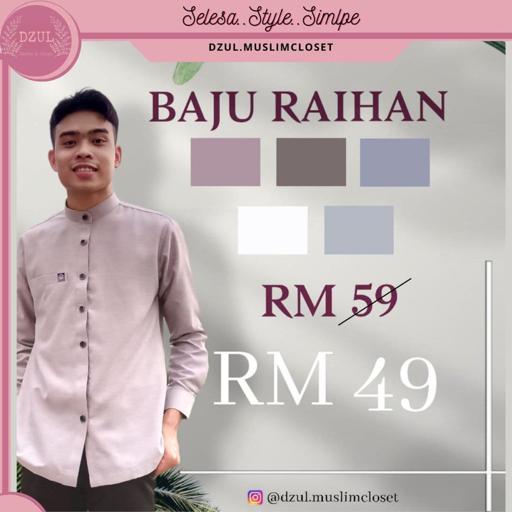 BAJU RAIHAN( KEMEJA LONGSLEEVE ) AL-HAFIZ NEW 2021 | Shopee Malaysia