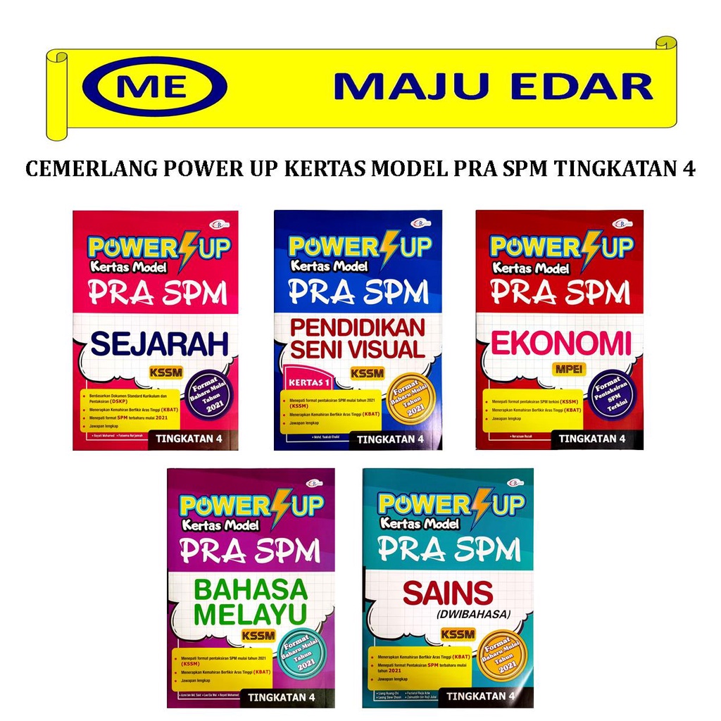Cemerlang Power Up Kertas Model Pra Spm Tingkatan 4 Kssm Shopee Malaysia