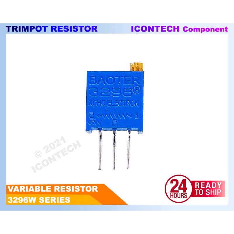 3296 Trimmer Potentiometer 1K 5K 10K 100K Ohm Variable Resisotor ...