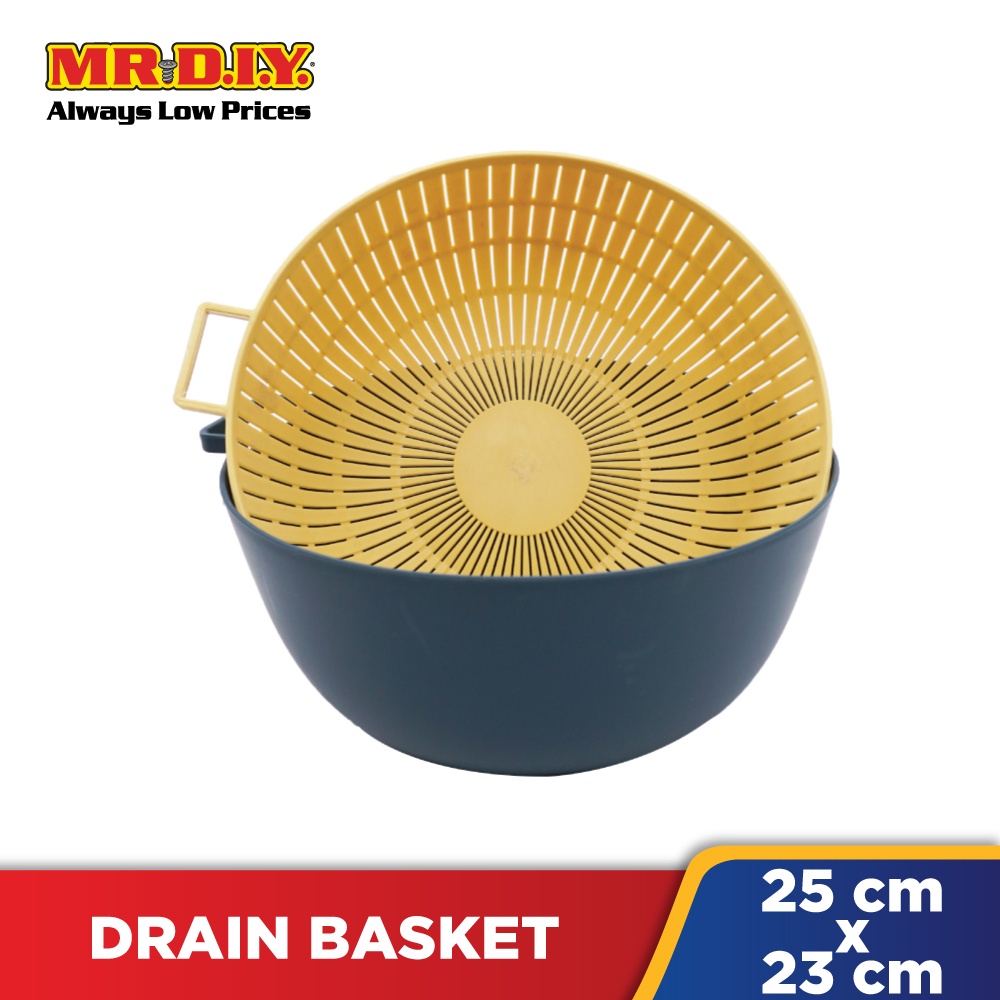 (MR.DIY) 2 in 1 Kitchen Plastic Mesh Strainer Drain Basket | Shopee ...