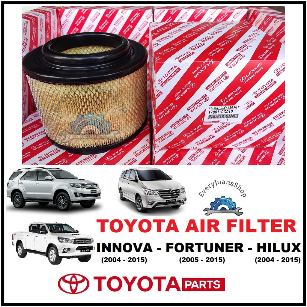 Toyota Air Filter Innova Fortuner Hilux ( 2004 - 2015 ) | Shopee Malaysia