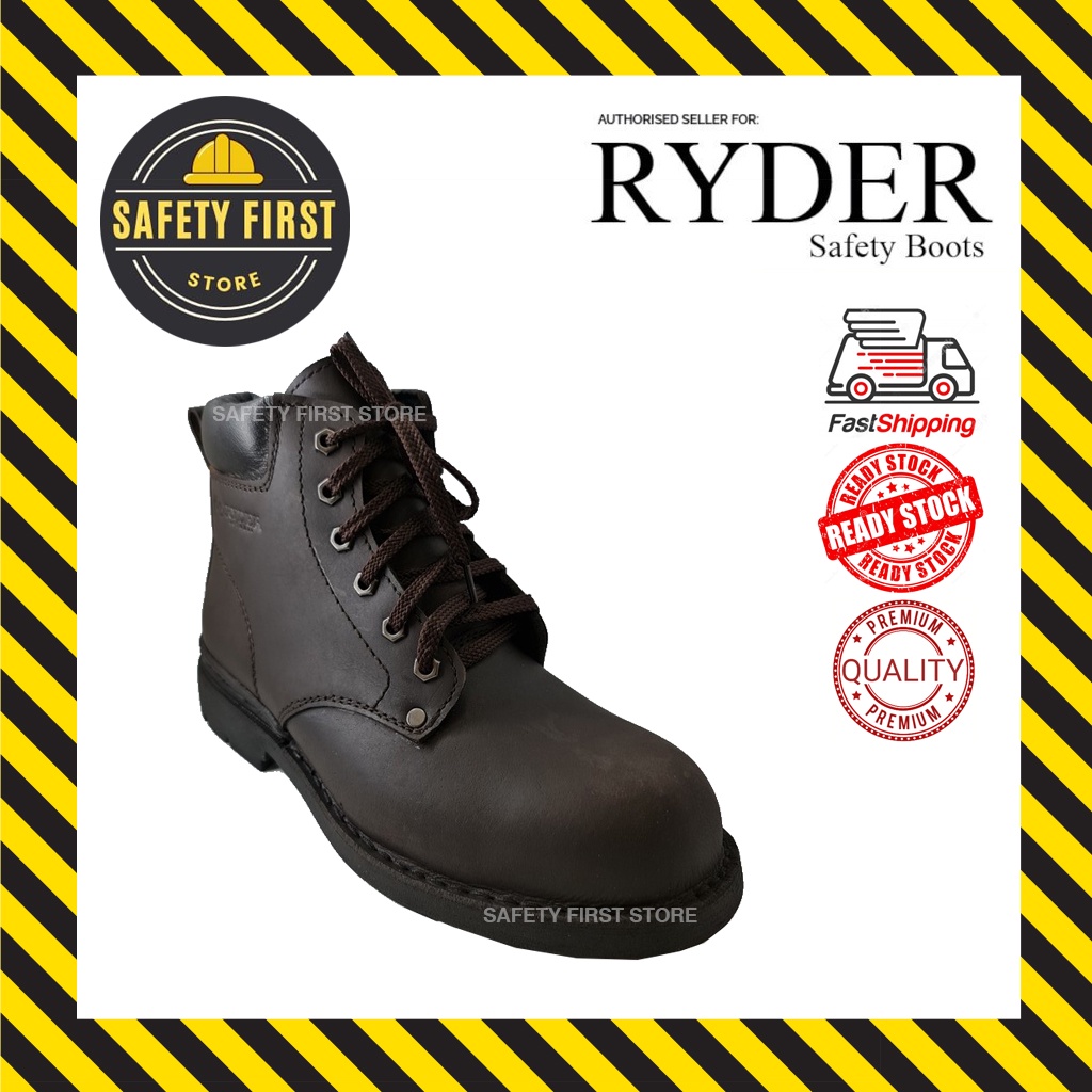 RYDER SAFETY SHOES MIDCUT -ZIP 59216 SAFETY BOOT | Shopee Malaysia