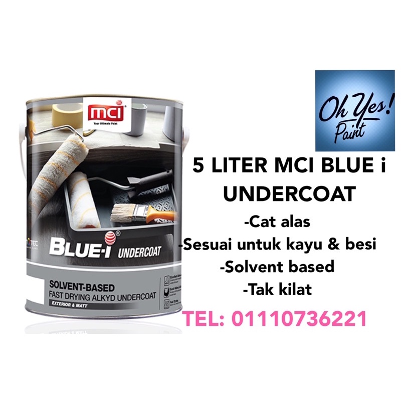 5 LITER MCI BLUE i UNDERCOAT (white) | Shopee Malaysia