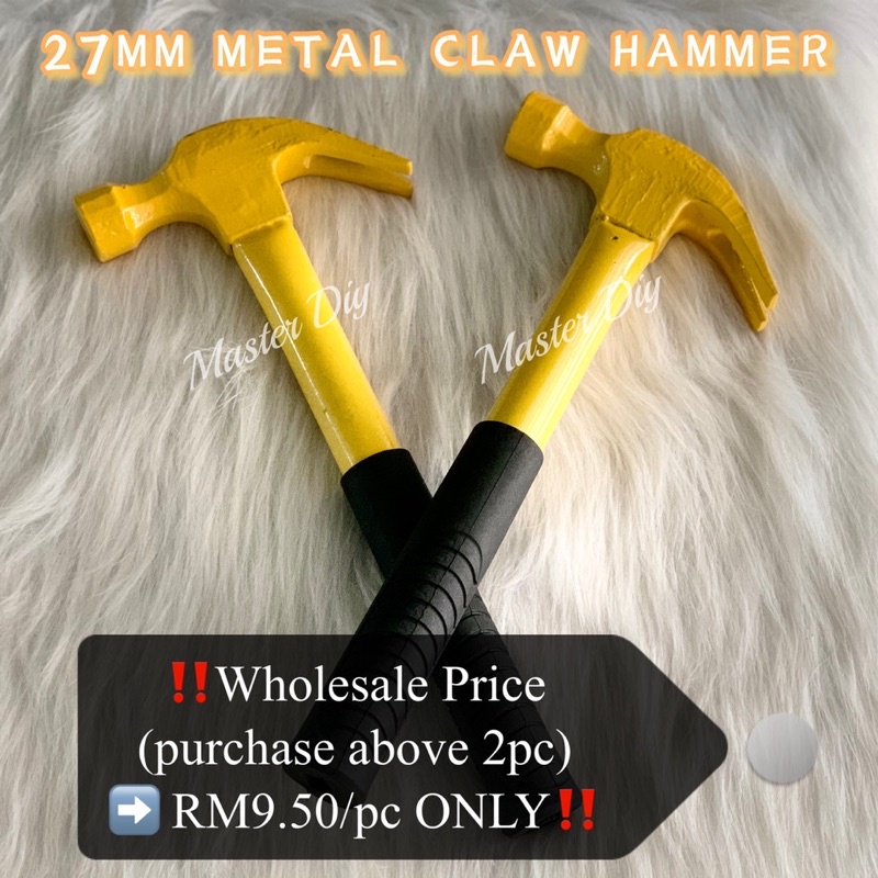 ‼️READY STOCK‼️27MM METAL CLAW HAMMER/ TUKUL BESI / PENUKUL BESI ...