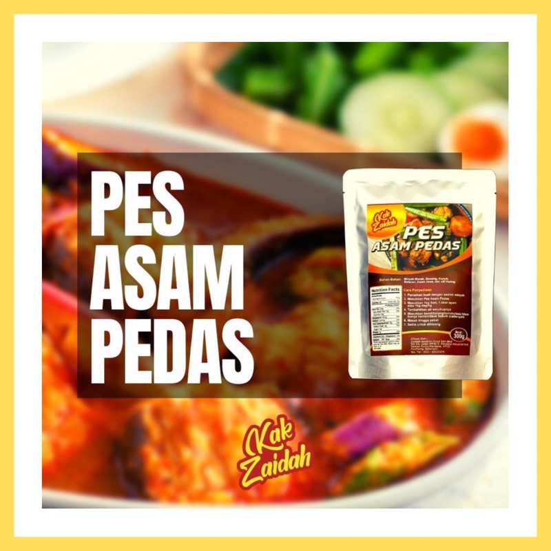 Pes Masakan | Pes Asam Pedas Kak Zaidah | Shopee Malaysia