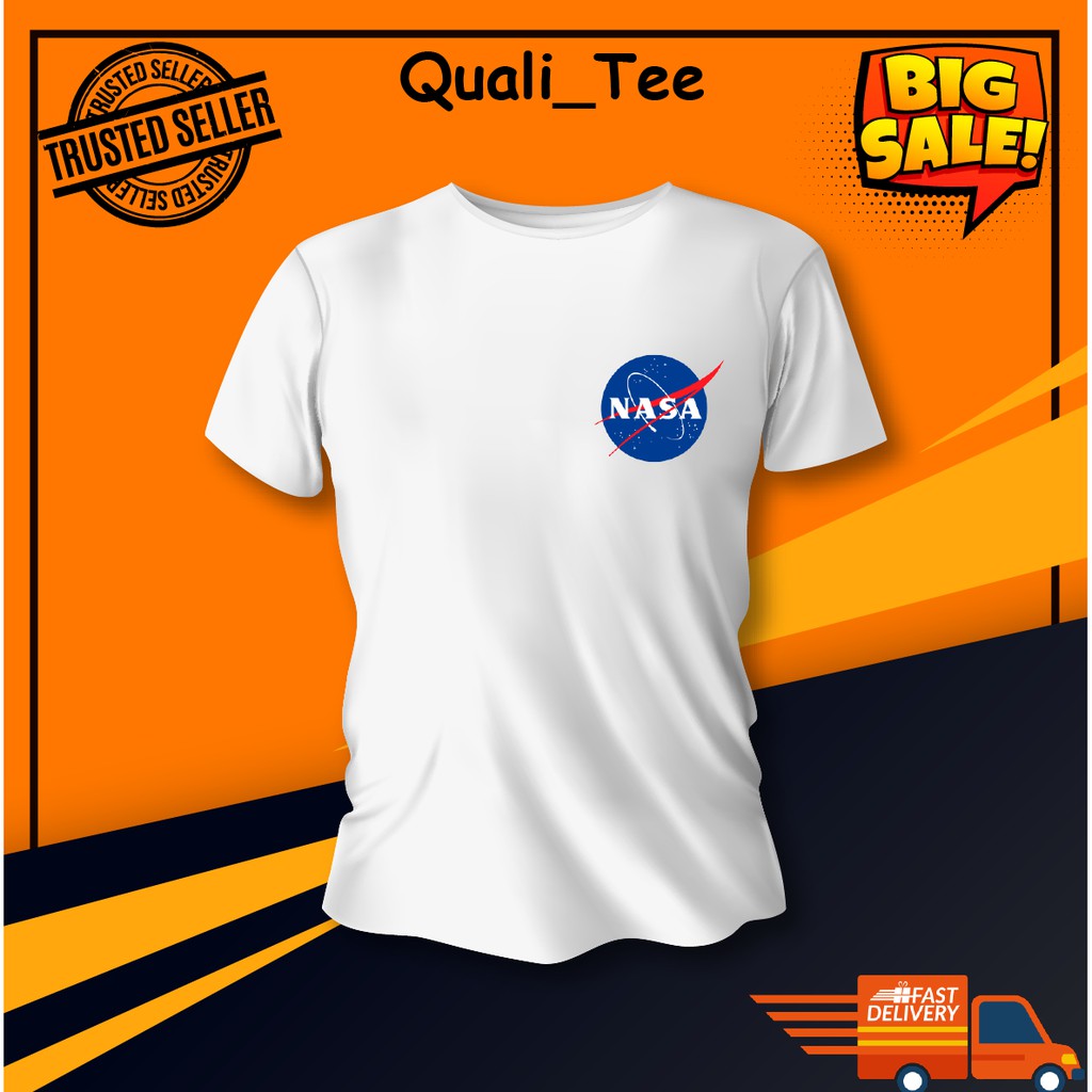T-shirt Nasa Unisex 100% Cotton; Baju Lelaki & Perempuan " Round neck ...