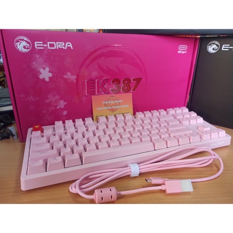 Edra EK387 Pink Huano switch mechanical keyboard version 2021 - Super ...