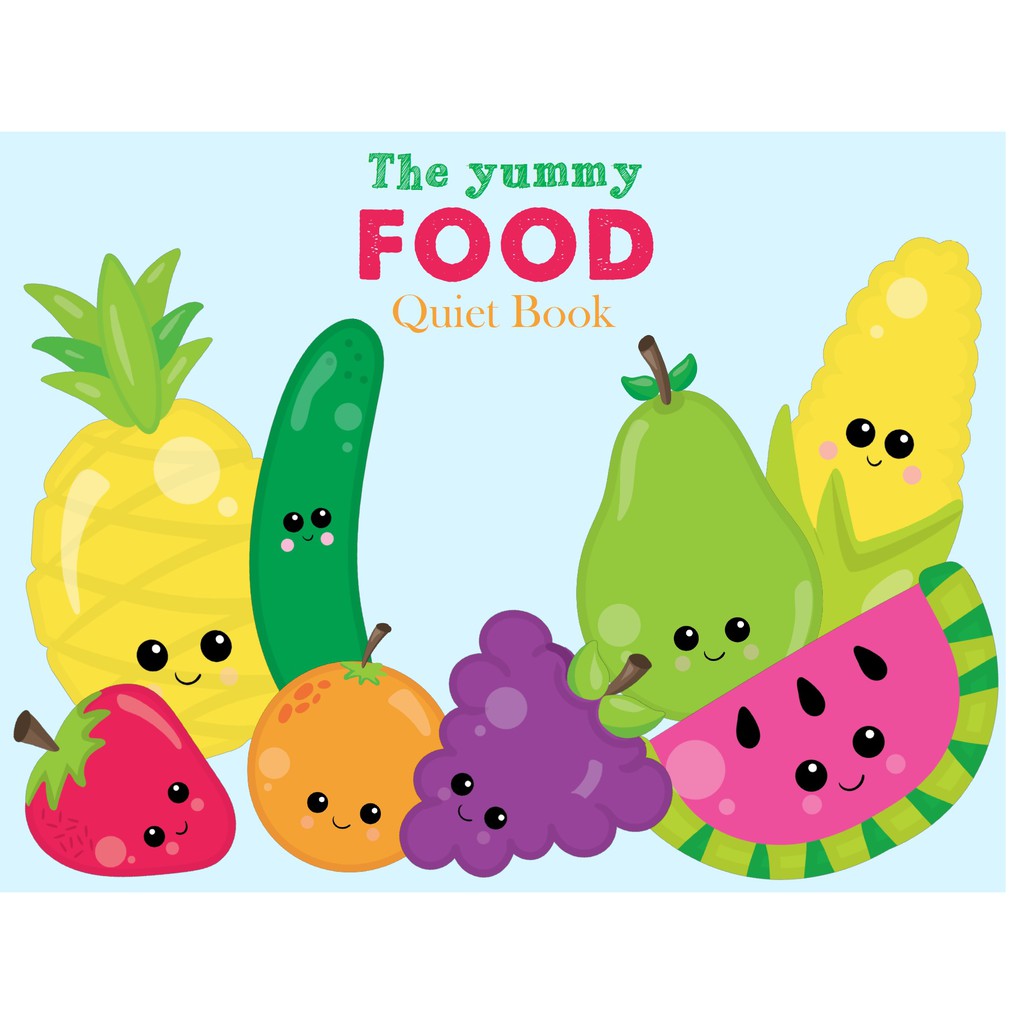 Food Quiet Book DIY Printable Preschool Early Education Montessori Busy ...