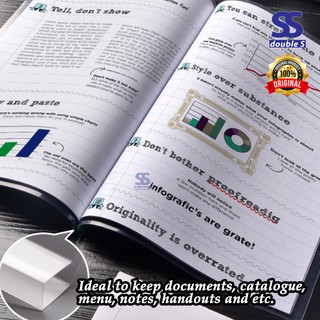 PVC Slide Binder A4 10Pcs/Report Cover/Slide Binder File/Slot File A4 ...