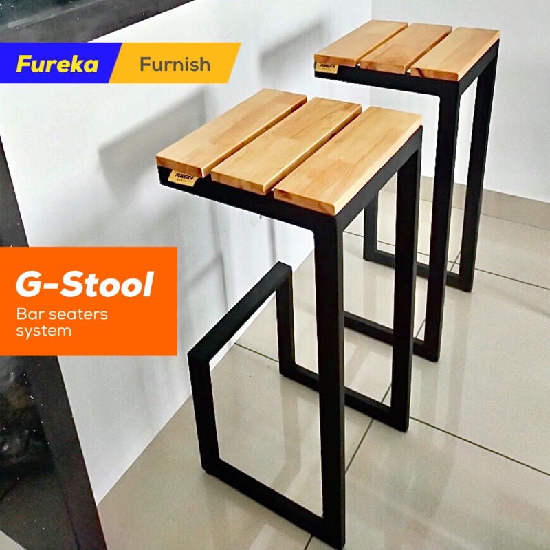 Bar stool with natural suspension design minimalist | Shopee Malaysia