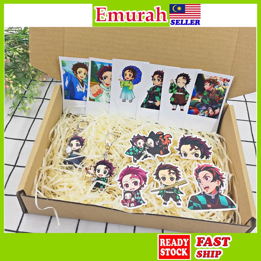 Demon Slayer GIFT BOX Present Birthday GIFT hadiah anime Tanjiro Nezuko ...