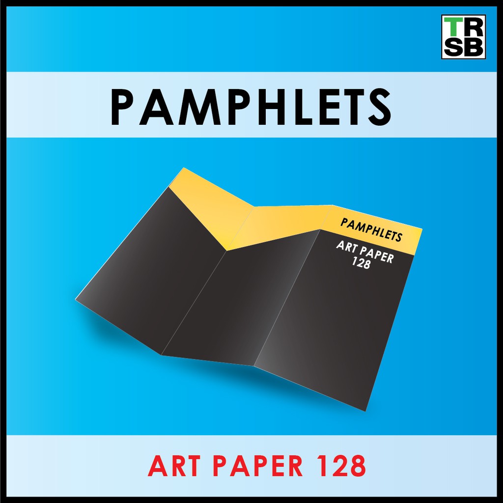 A4 Pamphlets Printing ART PAPER 128 | Leafleat | Single sheet brochure ...