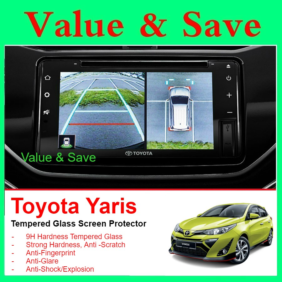 Toyota Yaris 2019 - 2023 Pre - Facelift Infotainment Protector Tempered ...