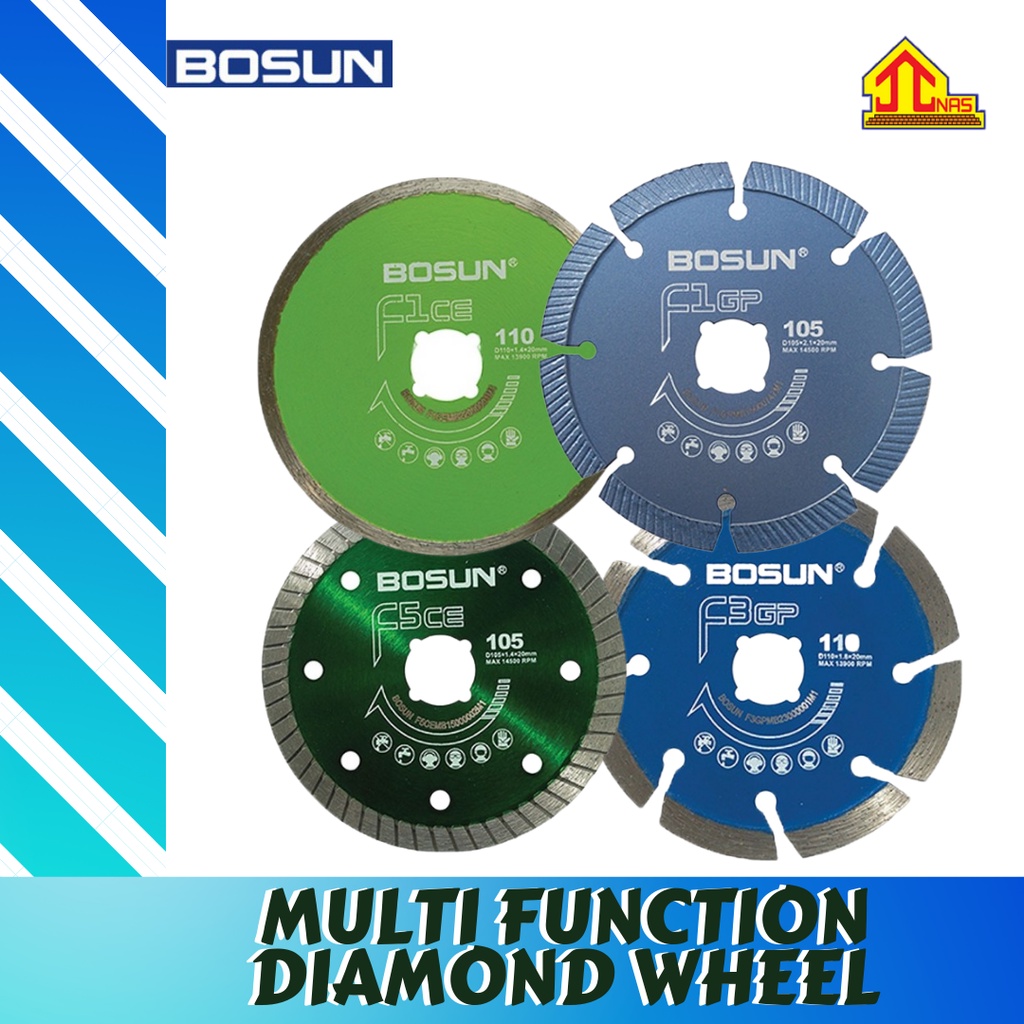 100% Original BOSUN DIAMOND WHEEL 4"/ BOSUN Cutting Disc/ Grinding Disc ...
