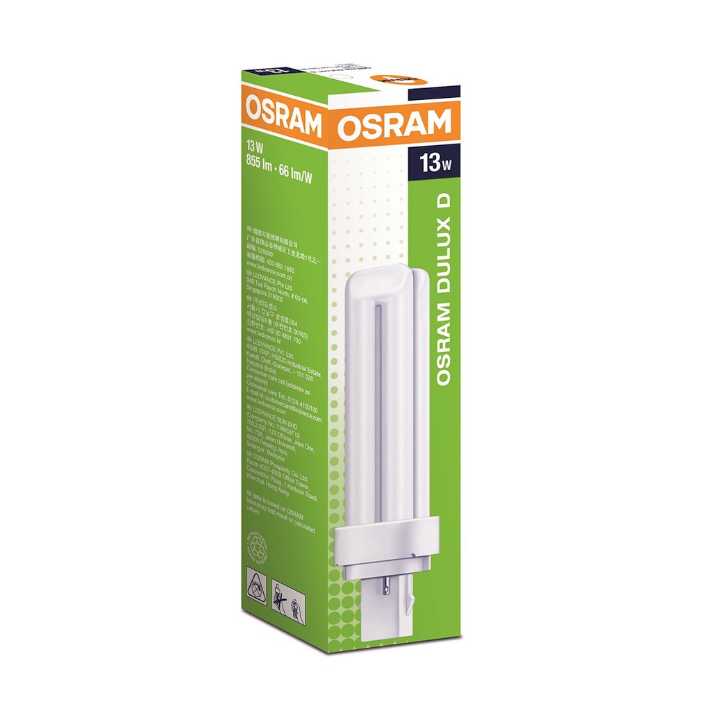 Osram PLC Dulux D 13w 2 Pin Bulb 827/840/865 | Shopee Malaysia