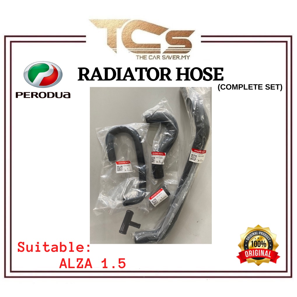 RADIATOR HOSE(SET)(ORIGINAL) PERODUA ALZA 1.5 (COMPLETE SET) BY PASS ...