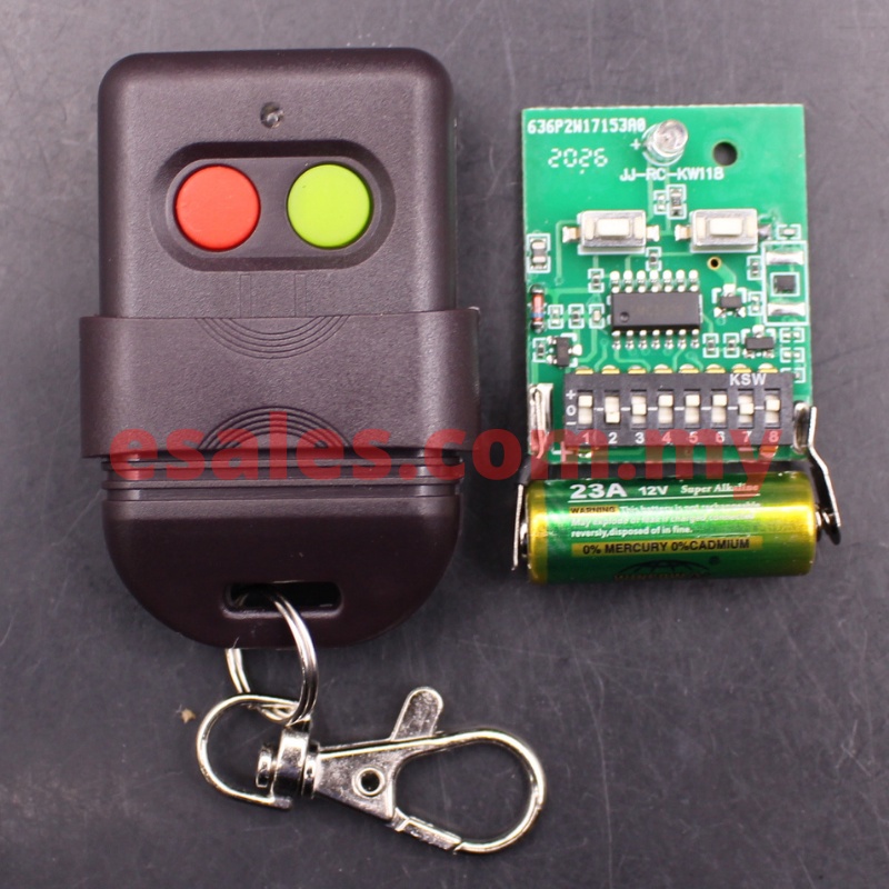 Auto Gate Remote SMC5326-433Mhz JJ-RC-KW118 330mhz green led 433Mhz Red ...