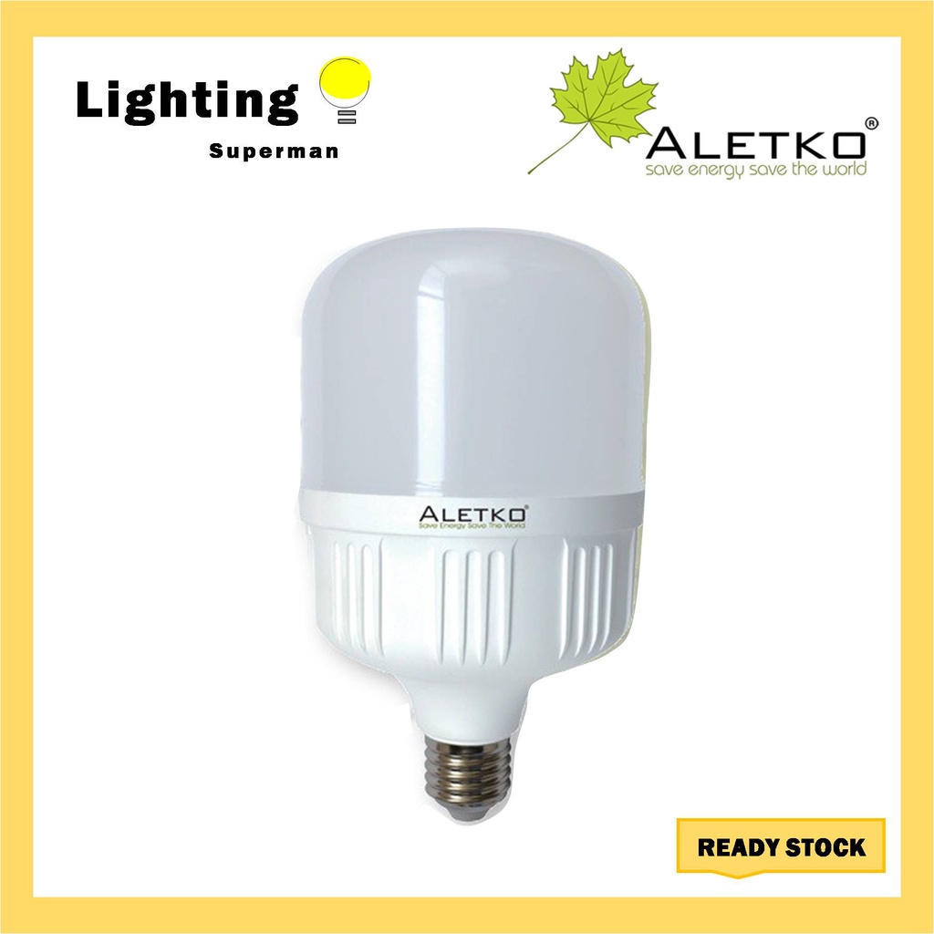 Aletko 30W Led Giant Light Bulb E27 (Daylight/ Warm White) | Shopee ...