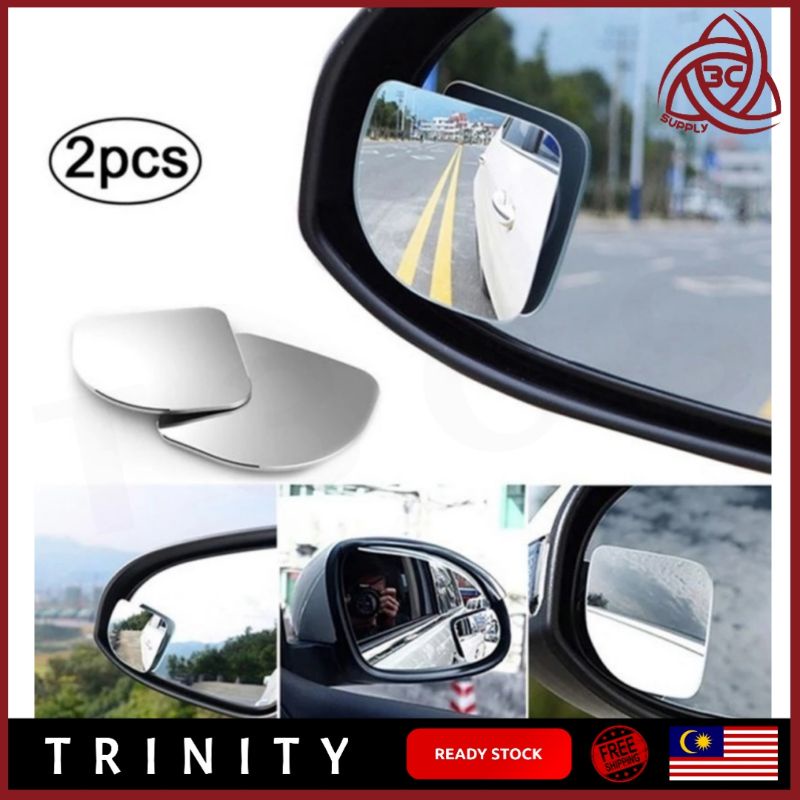 2pcs x 360 Degree Blindspot Side Rotation Cars Blind Spot Mirror Sector ...