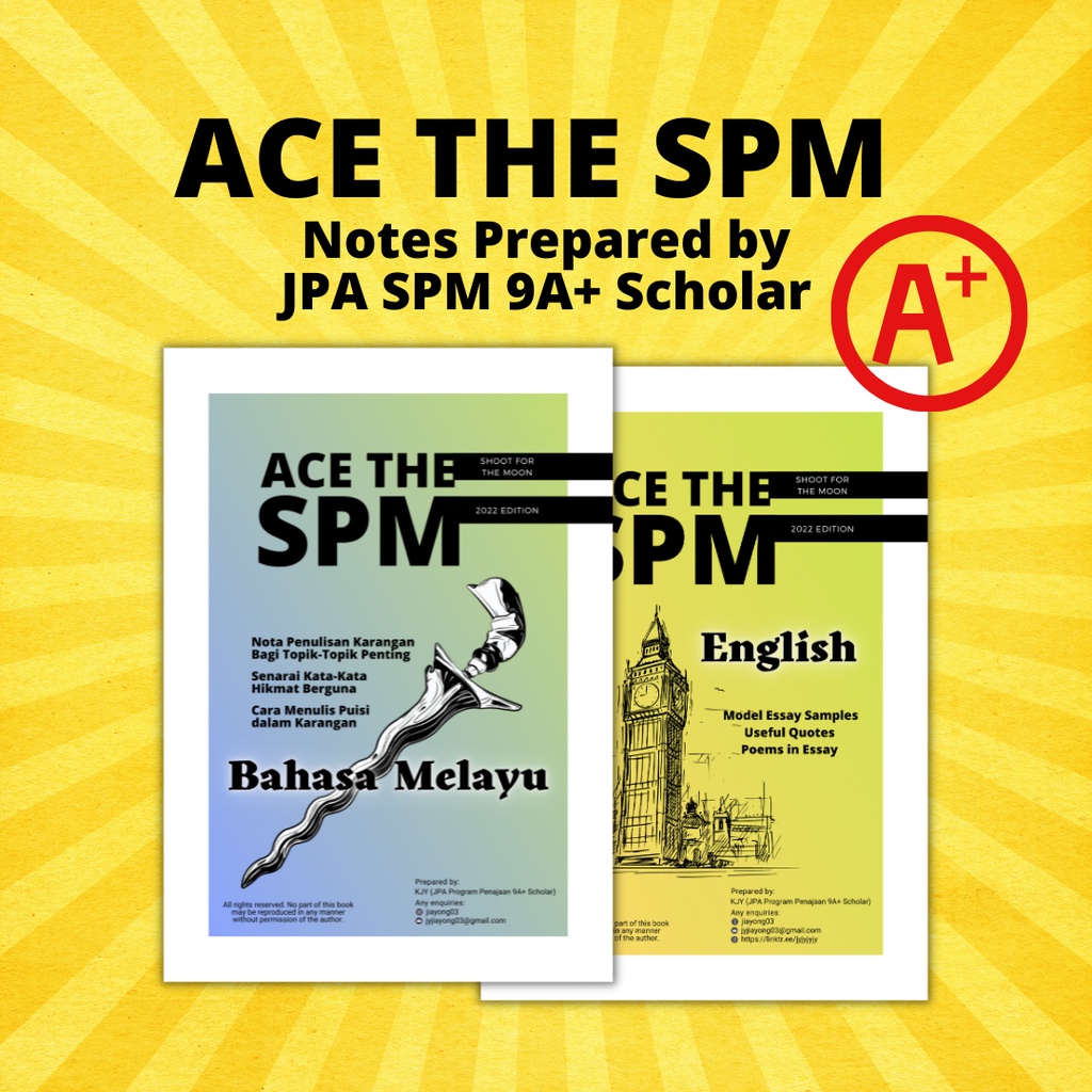 [SPM Notes📚] ACE THE SPM Softcopy Notes 2022 | Bahasa Melayu | English ...