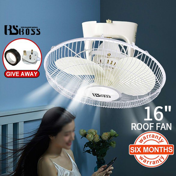 Electric fan fan 16-inch Auto Fan/Orbit Fan [3 Speed] c/w Fan Dimmer ...