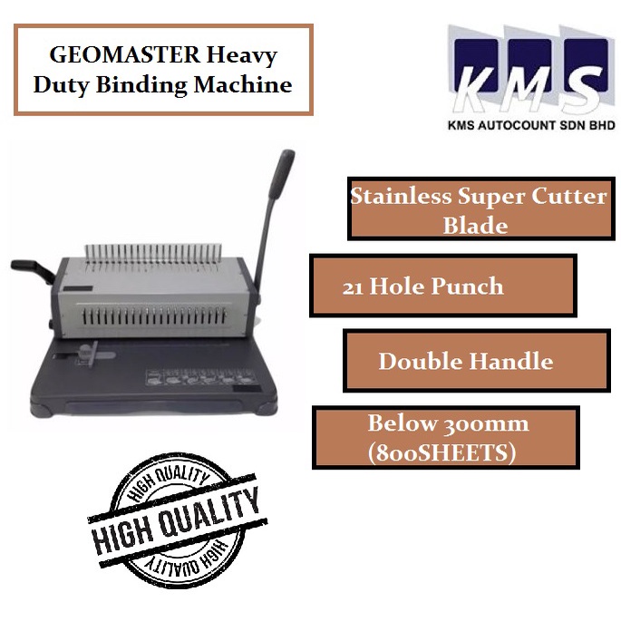 GEOMASTER Heavy Duty Binding Machine , Big machine -German Steel | Shopee Malaysia
