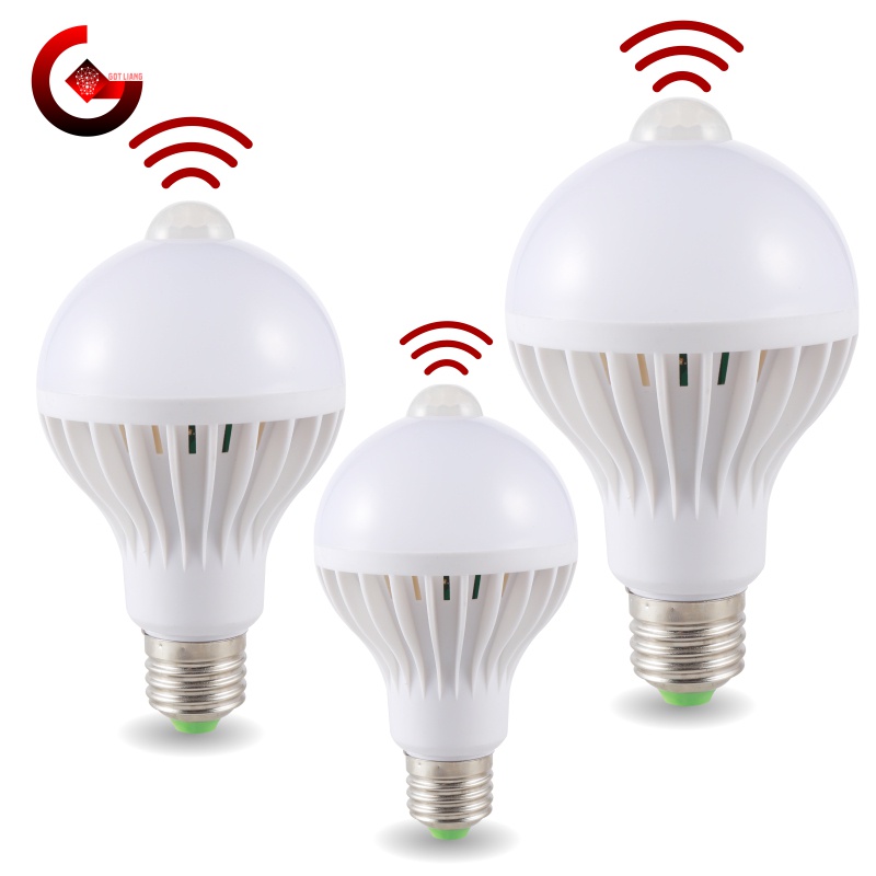 Got Liang E27 LED PIR Motion Sensor Bulb 5W 7W 9W 110V 220V Auto Smart Led PIR Infrared Body ...