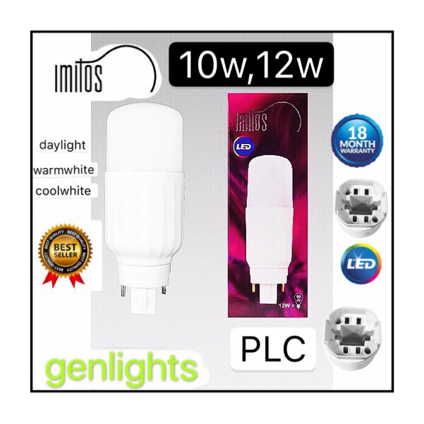 Imitos LED Stick Bulbs PLC 10W/12W HIGH QUALITY LED STICK BULB G24 PLC ...