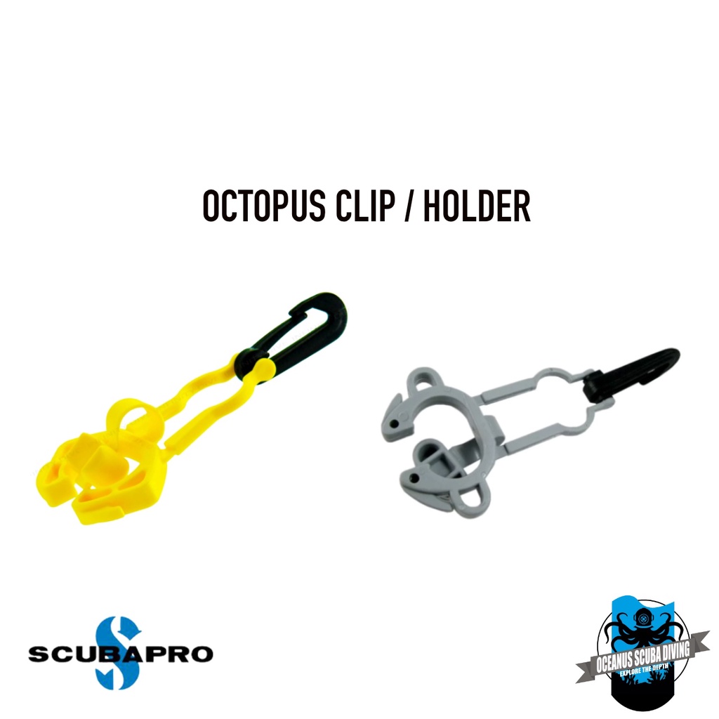 (READY STOCK) SCUBAPRO Octopus Clip/Holder With Plug, Scuba Diving ...