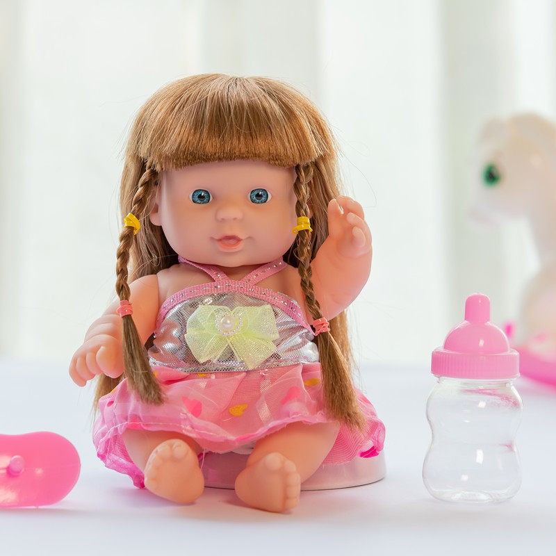 Simulasi Bayi Anak Patung Mainan Gadis Penuh Getah Lembut Penjaga Pantang Latihan Bercakap Pagar ...