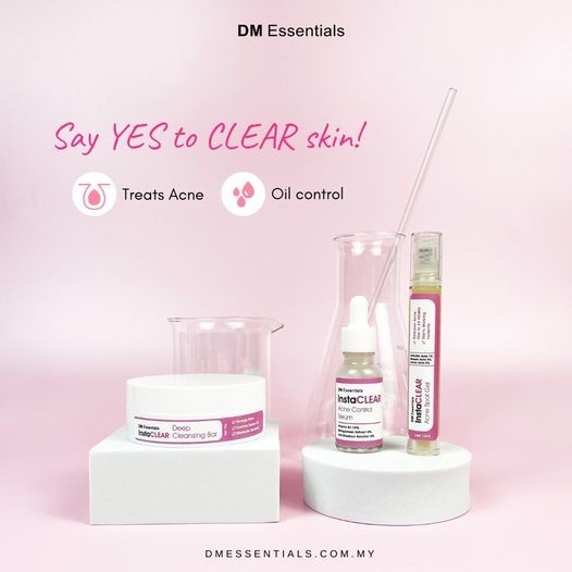 Dm Essentials Acne Treatment Solution Insta Clear | Shopee Malaysia