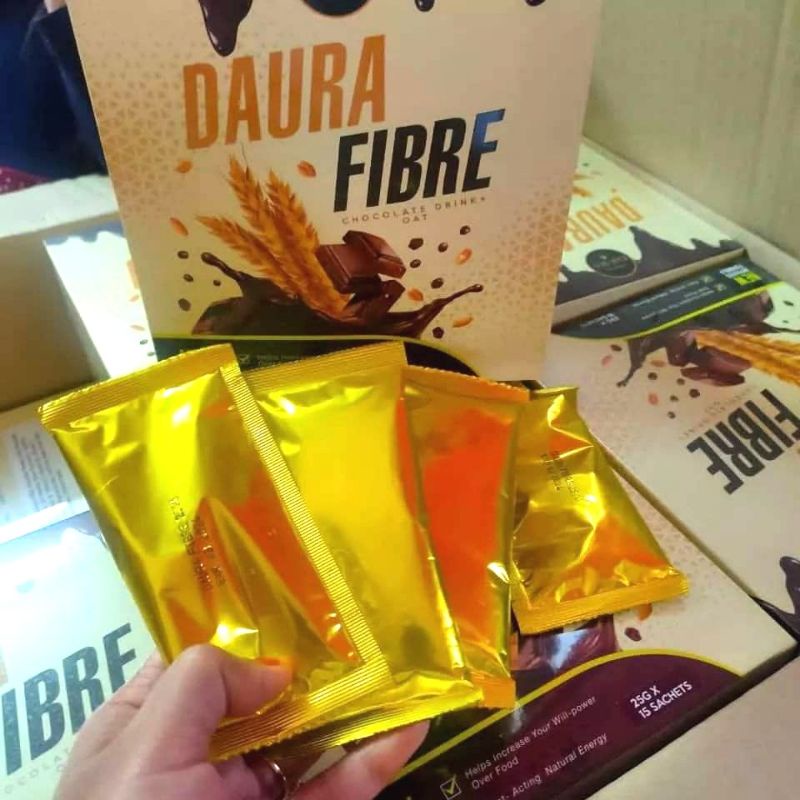[1 SACHET] TRIAL DAURA FIBRE Original Hq Minuman oat kurus by DAURA ...