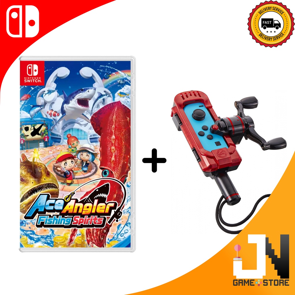 Nintendo Switch Ace Angler Fishing Spirits Rod Bundled Edition (Asia ...