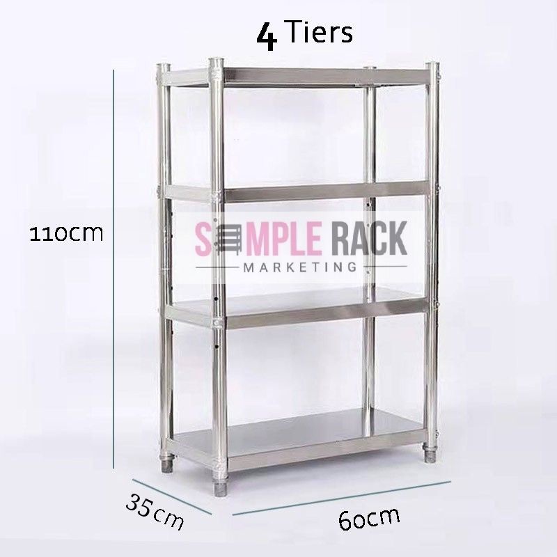 🔔Stainless Steel Rak steel Rack Rak Oven Microwave Kitchen Rack Rak ...