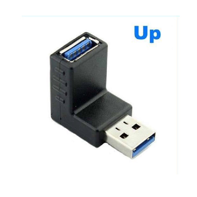 High Quality USB Connector Angle Extension Extender Computer L Shape ...