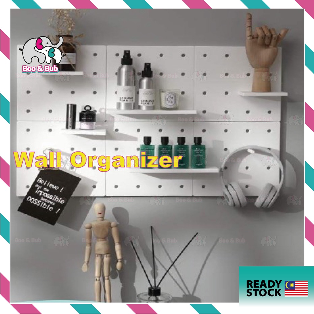 DIY Shelves | Wall Storage Rack Hole Storage Shelf Living Kitchen ...